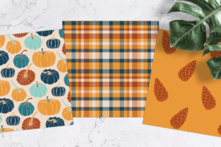 Hello Fall Digital Paper Set Graphic by BrandiLeaDesigns · Creative Fabrica