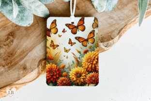 Butterfly Car Air Freshener Sublimation Graphic by Luv Bijou · Creative ...