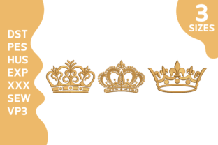 Royal Crown Embroidery Bundle · Creative Fabrica
