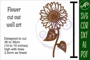 Sunflower Flower Wall Sign Svg Laser Cut · Creative Fabrica