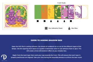 Tea Party 3D Shadow Box · Creative Fabrica