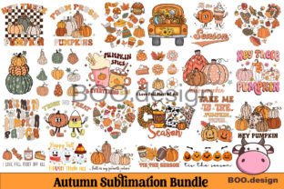 Retro Fall Autumn Png Bundle, Fall Png Graphic by BOO.design · Creative ...