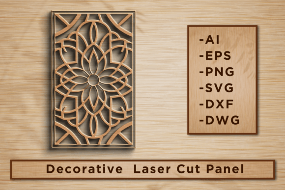 Decorative Laser Cut Panel SVG · Creative Fabrica