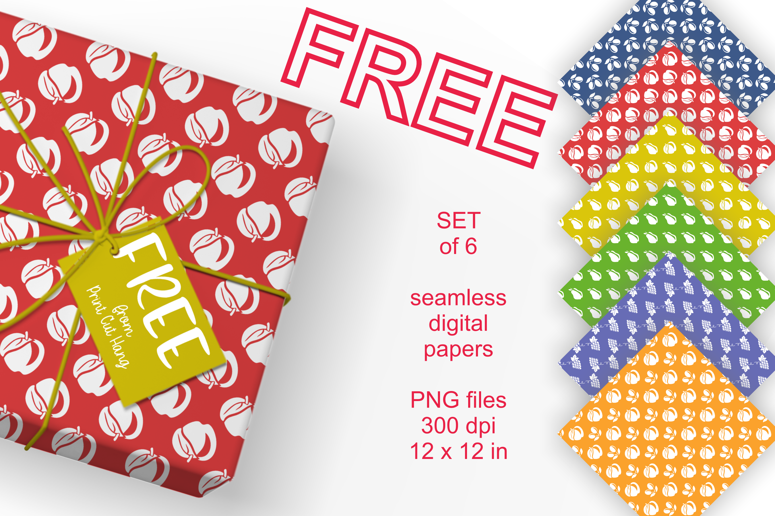 FREE Fall Fruit Seamless Papers Graphic by print.cut.hang · Creative ...