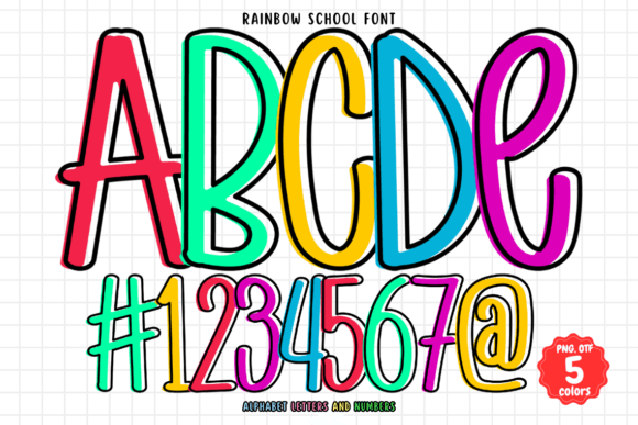 Colorful Fonts [2026] | Best Two-color & Multi Color Fonts - Creative ...