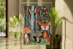 Forest Animals Digital Paper Bundle Graphic by Regulrcrative · Creative ...