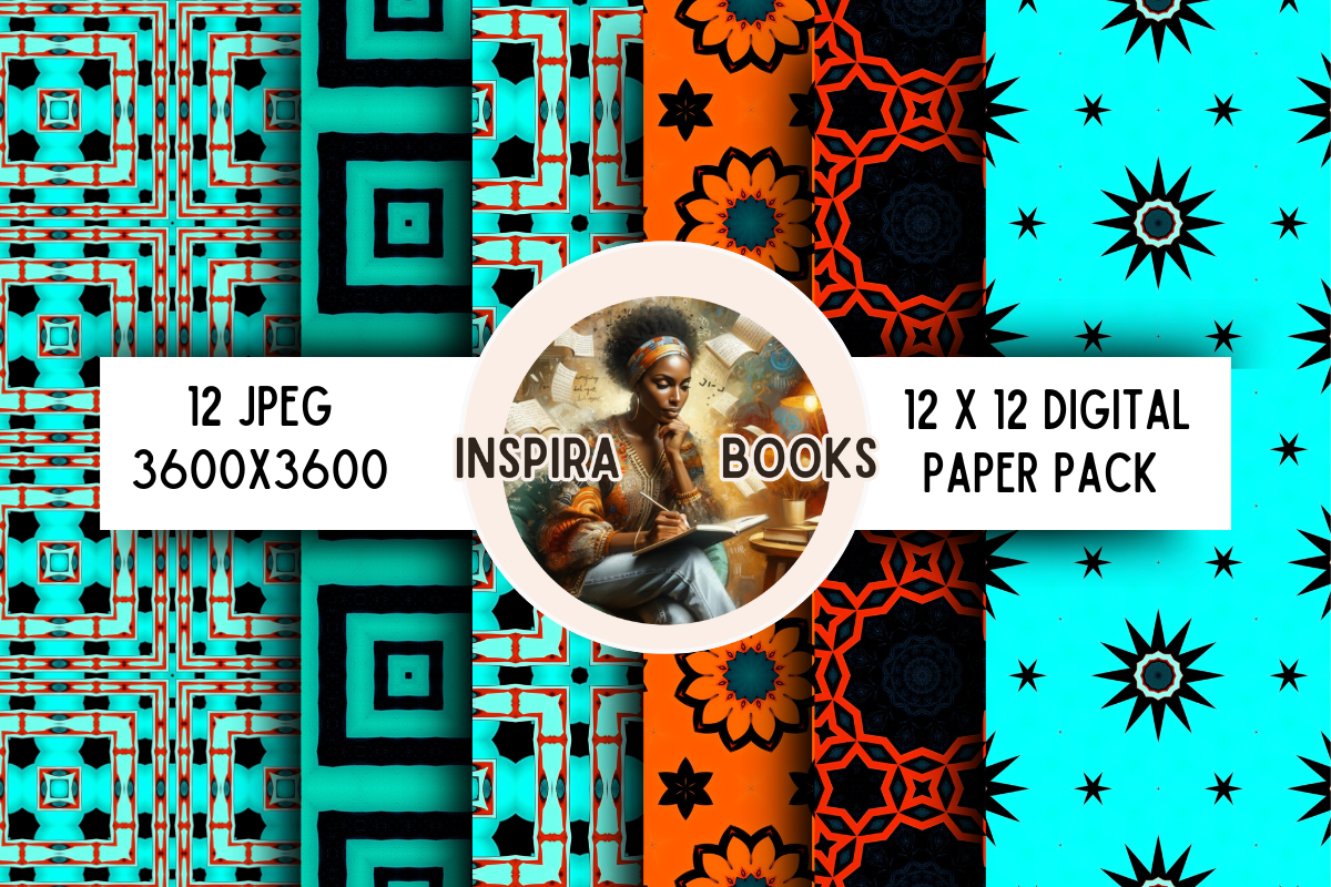 12x12 Print Digital Paper Graphic by Mocha Creatives · Creative Fabrica