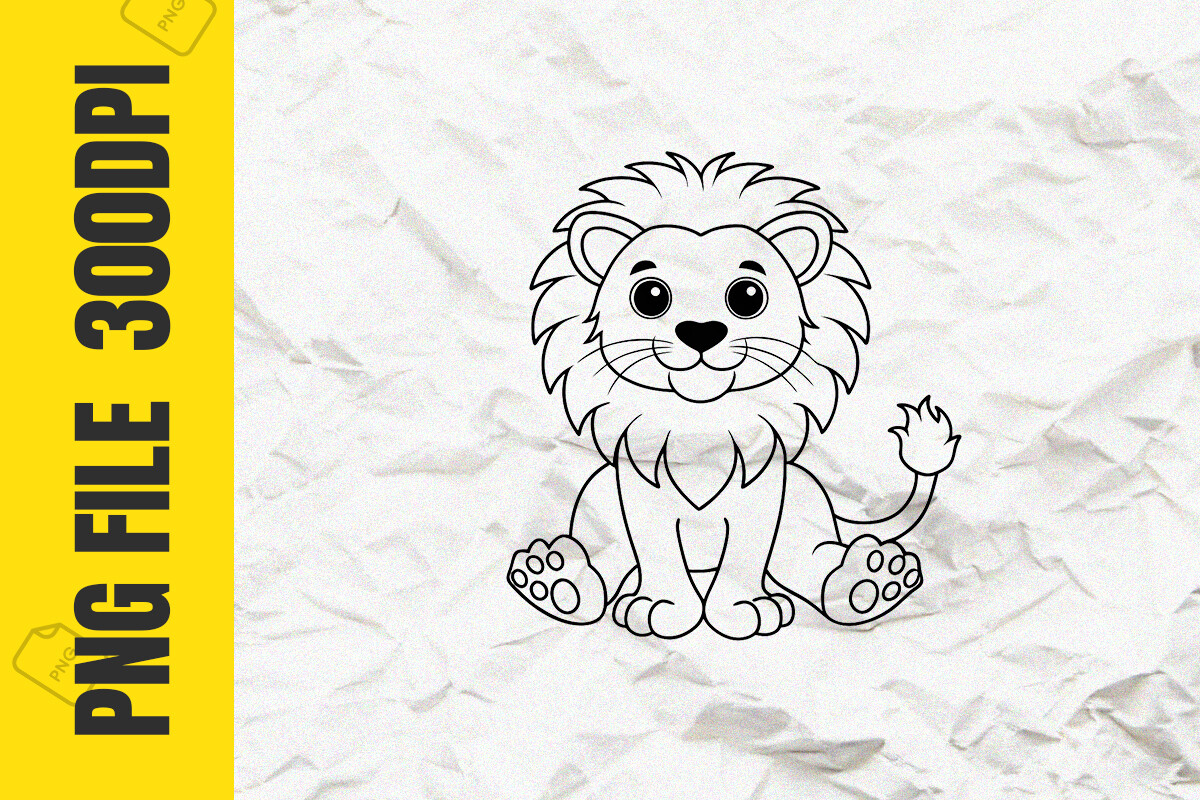 African Jungle Safari Animals Outline Graphic by Brainside · Creative ...