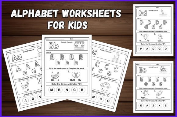 10 Free Alphabet Worksheets Designs & Graphics