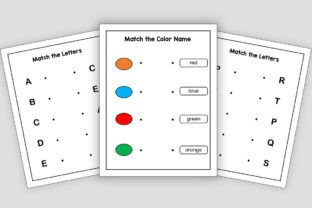 Easy Matching Basic Skills Worksheets Graphic by TheStudyKits ...