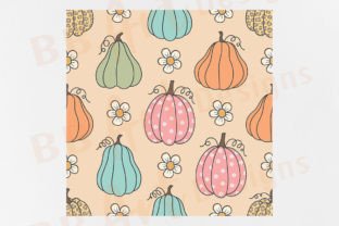 Fall Pumpkin Seamless Pattern Halloween Graphic by BB Art Designs ...