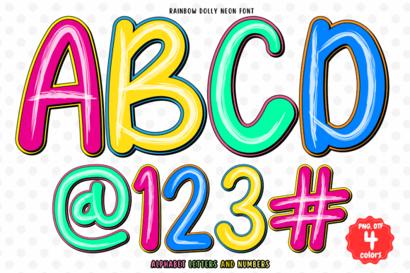 Colorful Fonts [2026] | Best Two-color & Multi Color Fonts - Creative ...