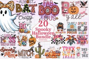 Spooky Halloween Bundle Clipart PNG Graphic by VictoryHome · Creative ...