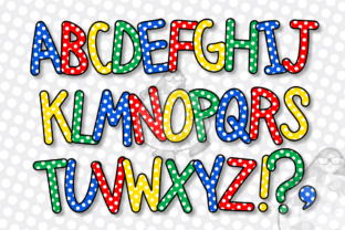 Polka Dot Alphabet Set 2 Graphic by Prawny · Creative Fabrica