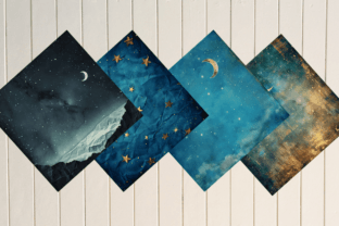 Celestial Digital Paper Bundle Graphic by Regulrcrative · Creative Fabrica