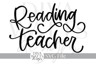 Reading Teacher SVG Graphic by Diva Watts Designs · Creative Fabrica