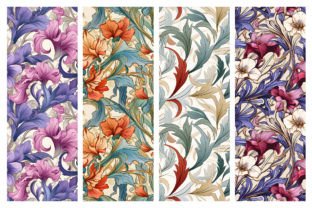 Art Nouveau Seamless Pattern Collection Graphic by Orcshape Studio ...