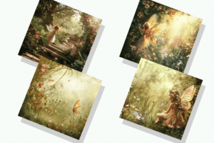 Garden Fairy Digital Paper Bundle Graphic by Regulrcrative · Creative ...