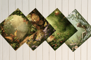 Garden Fairy Digital Paper Bundle Graphic by Regulrcrative · Creative ...