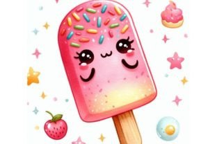 🌸 a Kawaii Popsicle with Sprinkles Gráfico por Creativeguru · Creative ...