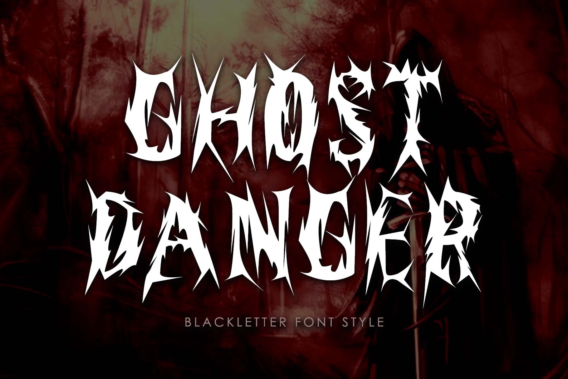 Ghost Danger Font by yogaletter6 · Creative Fabrica