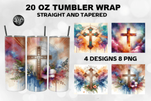 Christian Cross Tumbler Wrap Sublimation Graphic by LazyCraftlab ...