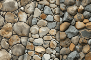 Stones Digital Paper Patterns Bundle Graphic by Regulrcrative ...