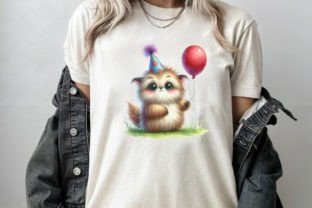 Cute Animal with Balloon Clipart Bundle Graphic by WatercolorArtist ...
