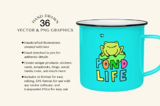 Pond Life Clipart Set Graphic by LemonadePixel · Creative Fabrica