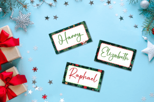 Holly Jolly Christmas Name Tags Graphic by Sunshines and Rainbows ...