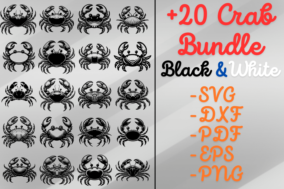Crab SVG Bundle Bundle · Creative Fabrica