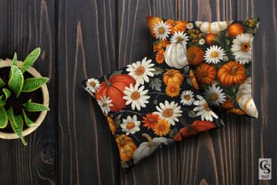 Daisy Flowers & Fall Pumpkin Patterns Graphic by Creative Store ...