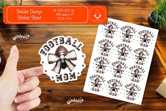 Football Stickers Printable PNG Bundle Bundle · Creative Fabrica