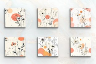 Seamless Boho Line Art Floral Background Graphic by ArtCursor ...