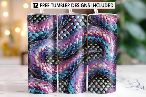 Snake Tumbler Wrap Sublimation Graphic by TheBundleStore381 · Creative ...