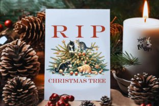 RIP Christmas Tree ,Funny Christmas Tree Graphic by Magic Rabbit ...