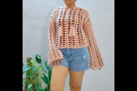 Shanaya Crochet Top Pattern Graphic by crochetmiadesigns · Creative Fabrica