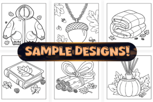Bold and Easy Fall Vibes Coloring Pages Graphic by Craftsbeefy ...