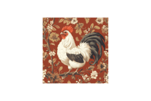 Calico Chicken Background Graphic by pcudesigns · Creative Fabrica
