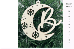 Personalised Snowflake Alphabet Baubles · Creative Fabrica
