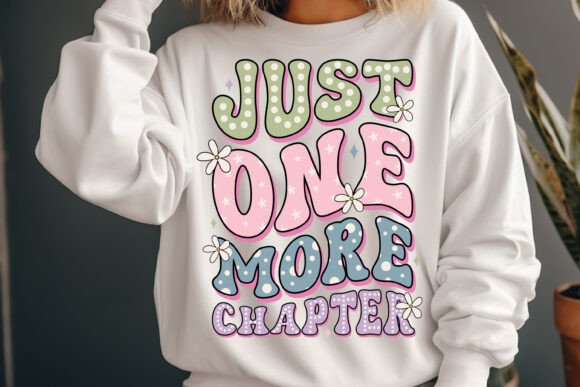 Just One More Chapter Book Retro Svg Png Graphic by Svg Box · Creative ...