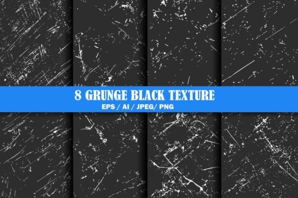 8 Grunge Textures Vector Pack Graphic by studiobest · Creative Fabrica