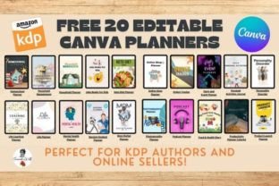 Free 20 Editable Canva Planners Graphic by Tourmalinwolf · Creative Fabrica