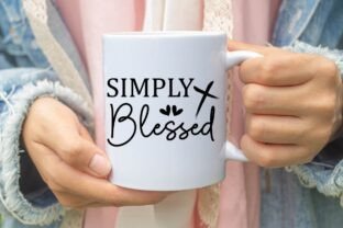 Simply Blessed SVG Design Graphic by Regulrcrative · Creative Fabrica