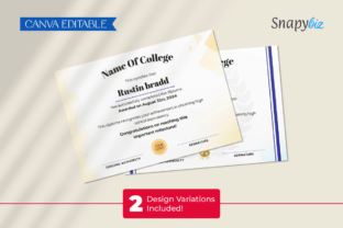 Custom College Diploma Canva Template Graphic by SnapyBiz · Creative ...