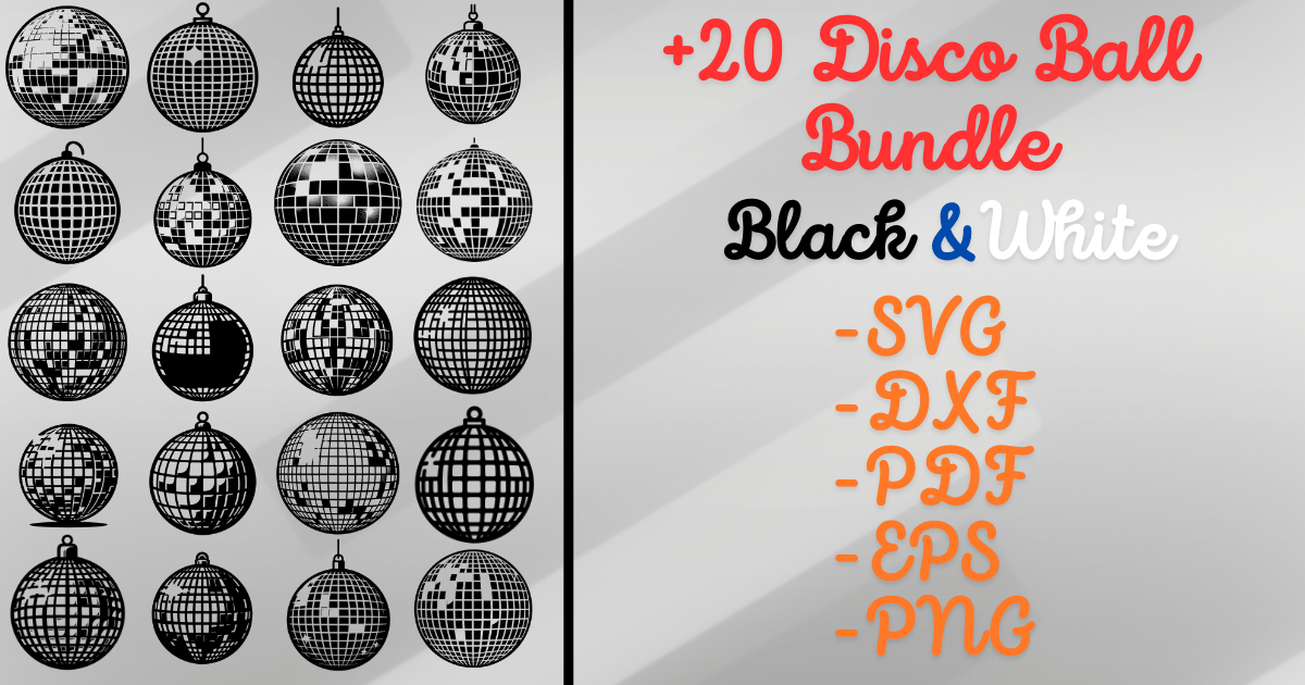 Disco Ball SVG Bundle Bundle · Creative Fabrica
