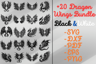 Dragon Wings SVG Bundle Bundle · Creative Fabrica