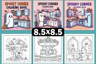 Spooky Corner Coloring Pages for Adults Graphic by KDP PRO DESIGN ...