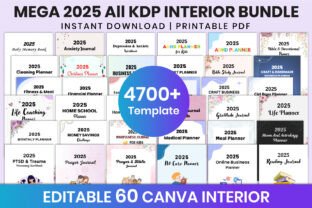Mega 2025 All KDP Interior Bundle Canva Graphic by Shumaya · Creative ...