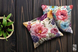 Watercolor Floral Medley Digital Papers Graphic by Creative Store ...